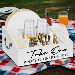 Paper Plate Utensil Caddy
