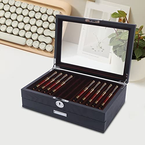 Wood Pen Display Box Luxury Fountain Pen Collector 23 Slot Pen Storage ...