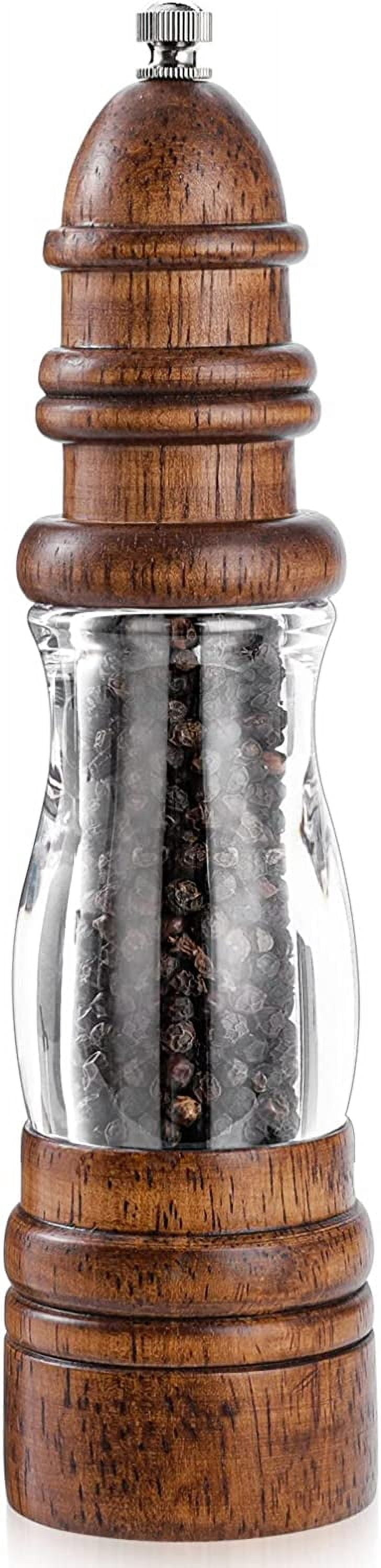 Wood Pepper Grinder Mill, Manual Salt and Pepper Mills refillable with ...