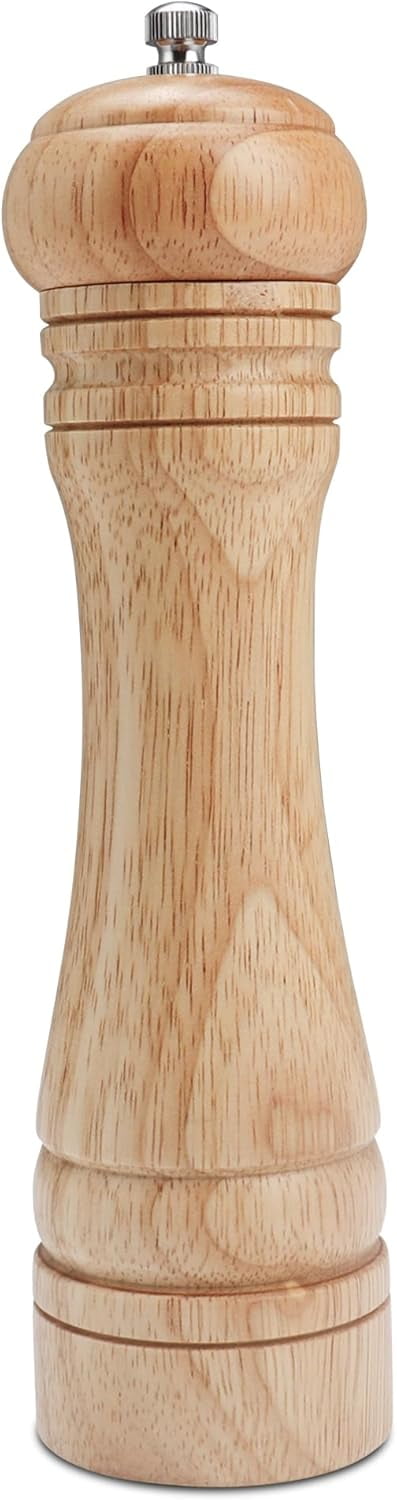 Wood Pepper Grinder Pepper Mill,Adjustable Coarseness 8 Inch Wooden ...