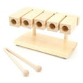 Wood Percussion Block 5 Tones Rhythm Maple Blocks with Hammer for ...
