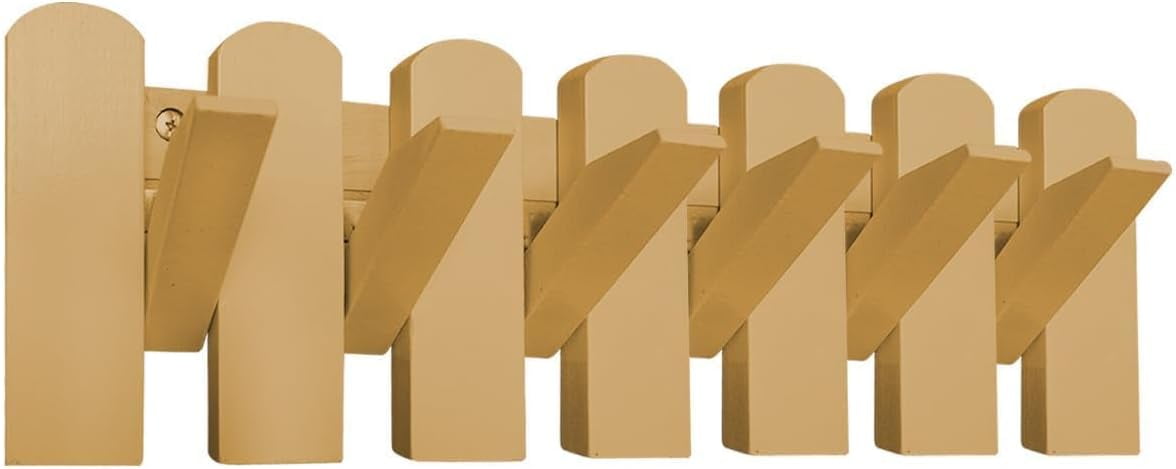 Wood Piano Key Coat Rack Wall Mount Modern Coat Rack with 6 Magnetic ...