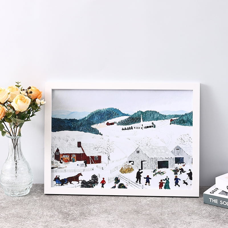 Wood Picture Frame - Modern Art Display - Lightweight Gallery Wall ...