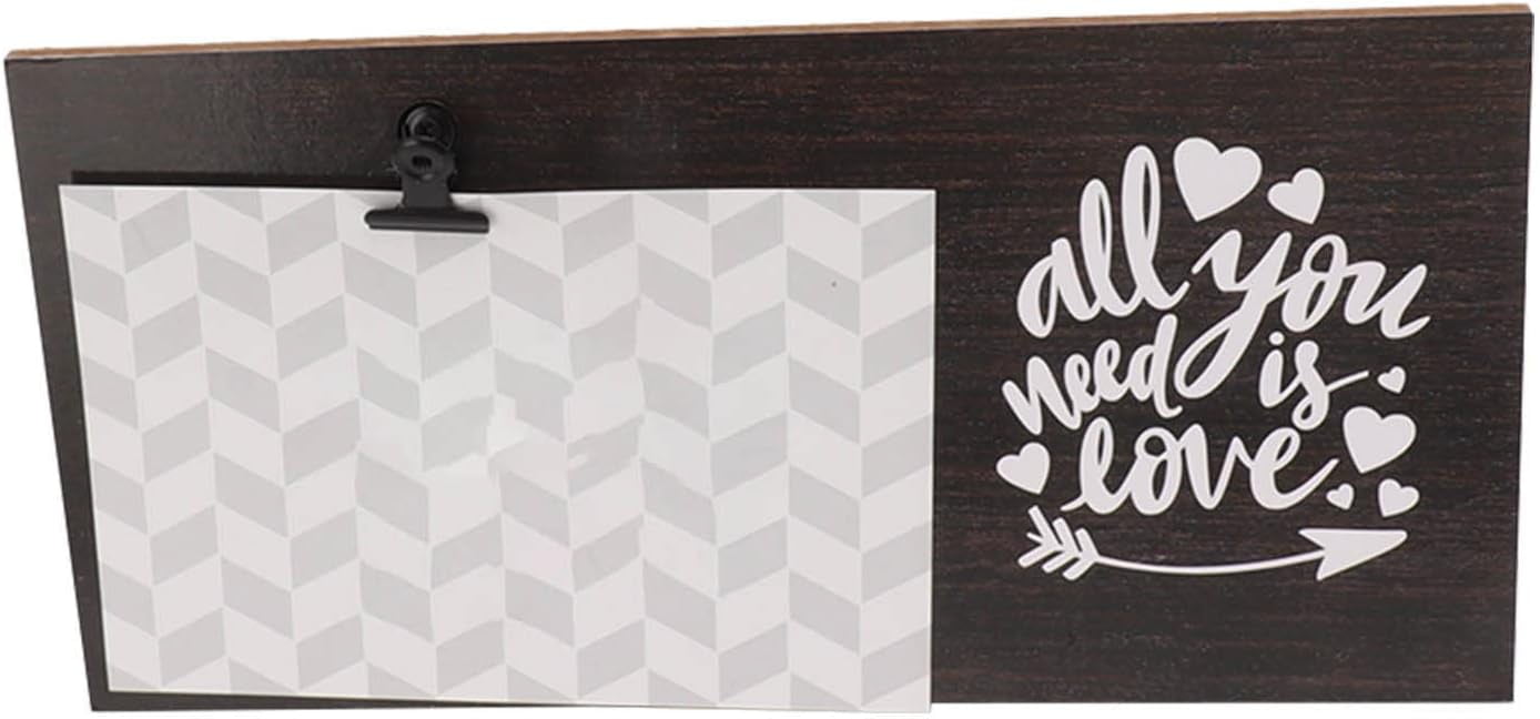 Wood Pictures Frames with Clip, DIY Clip Frame Display Picture Board ...