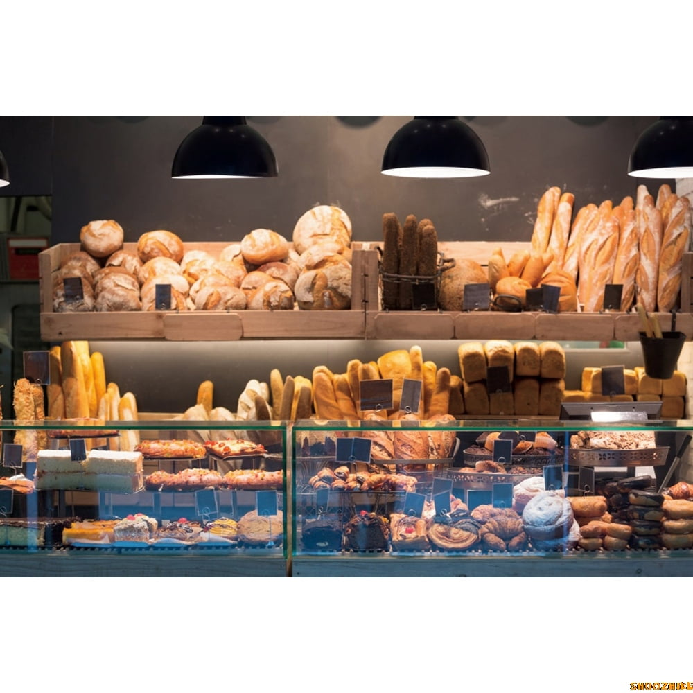 Wood Planks Kitch Donut Bread Backdrop Baking Bread Food Cake Portrait ...