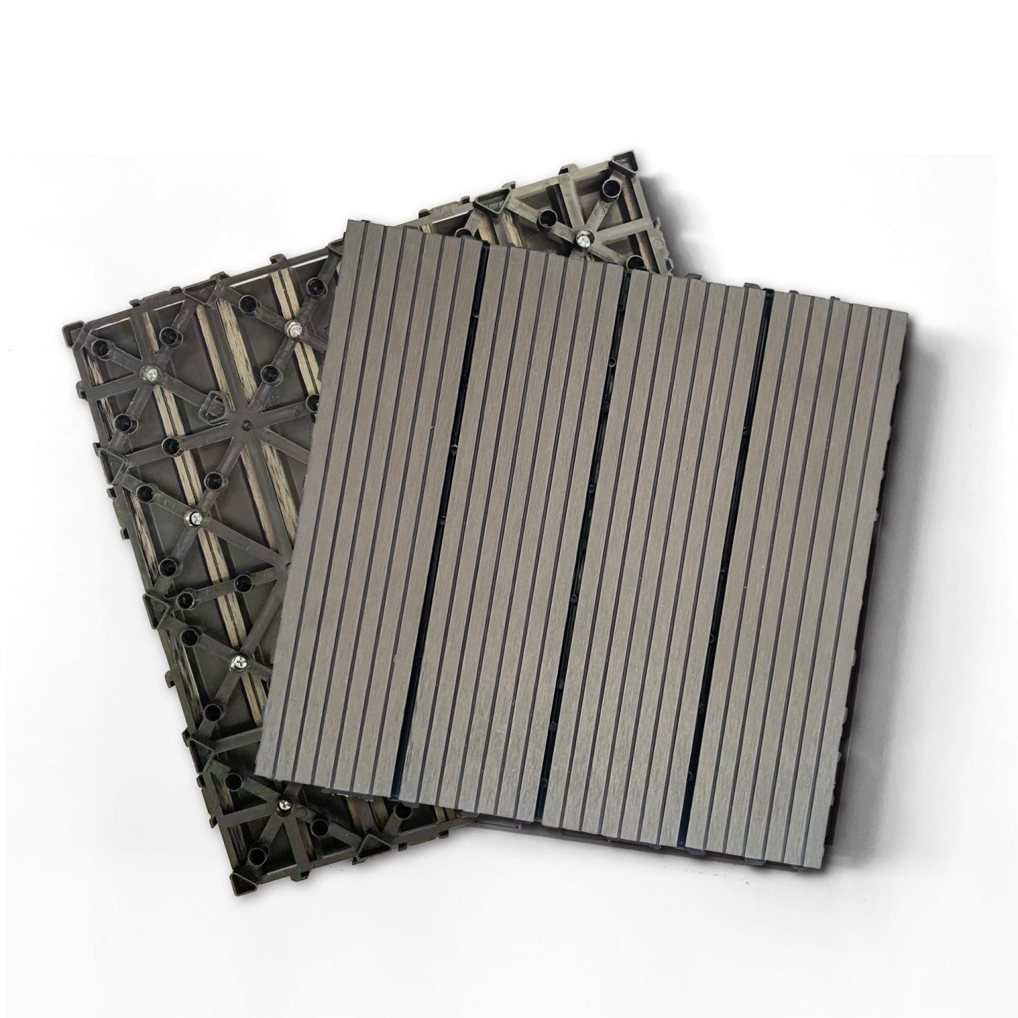 20pcs Wood Plastic Composite Deck Tiles, Composite Decking Resist Rust ...