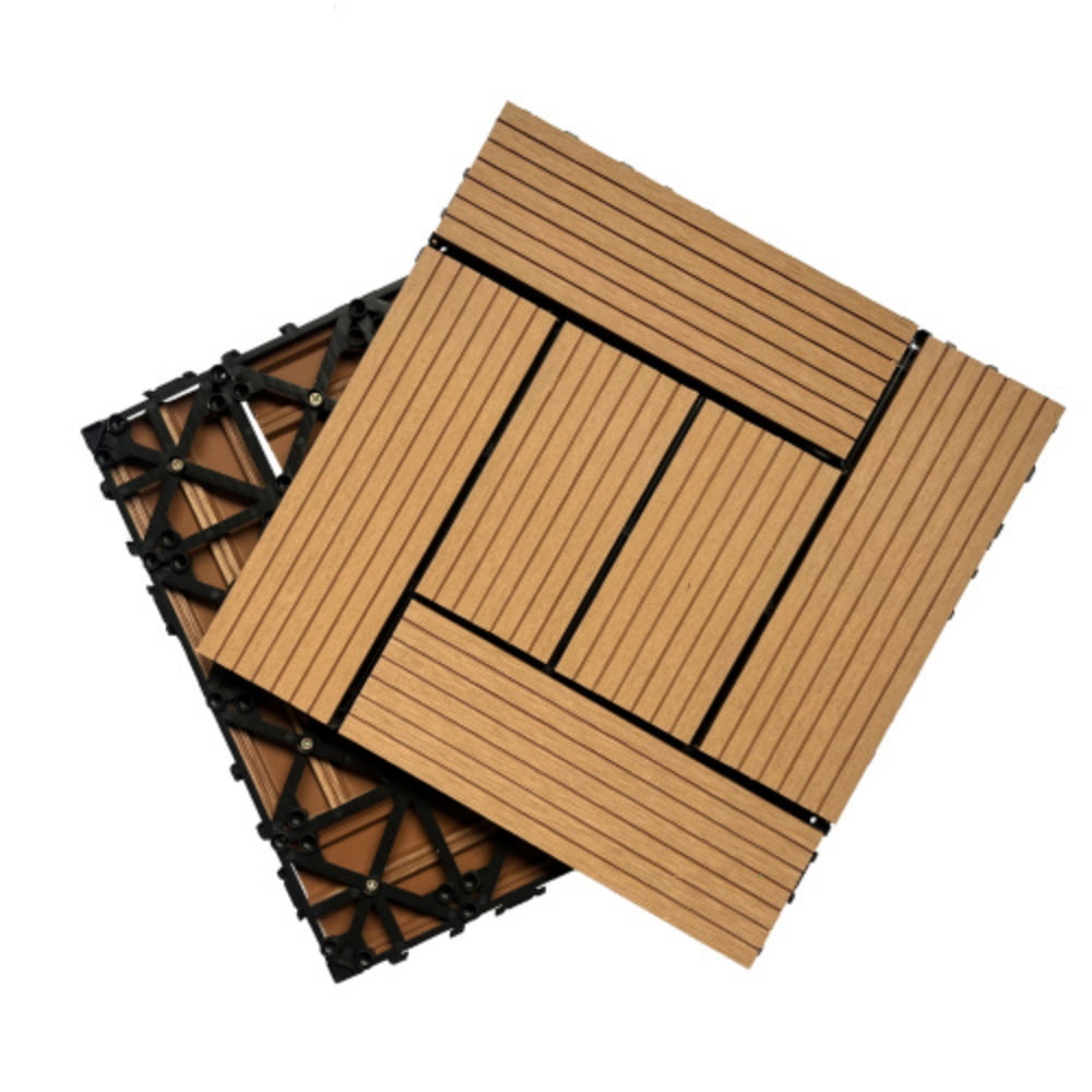 Wood Plastic Composite Deck Tiles Set of 20pcs, Composite Decking ...
