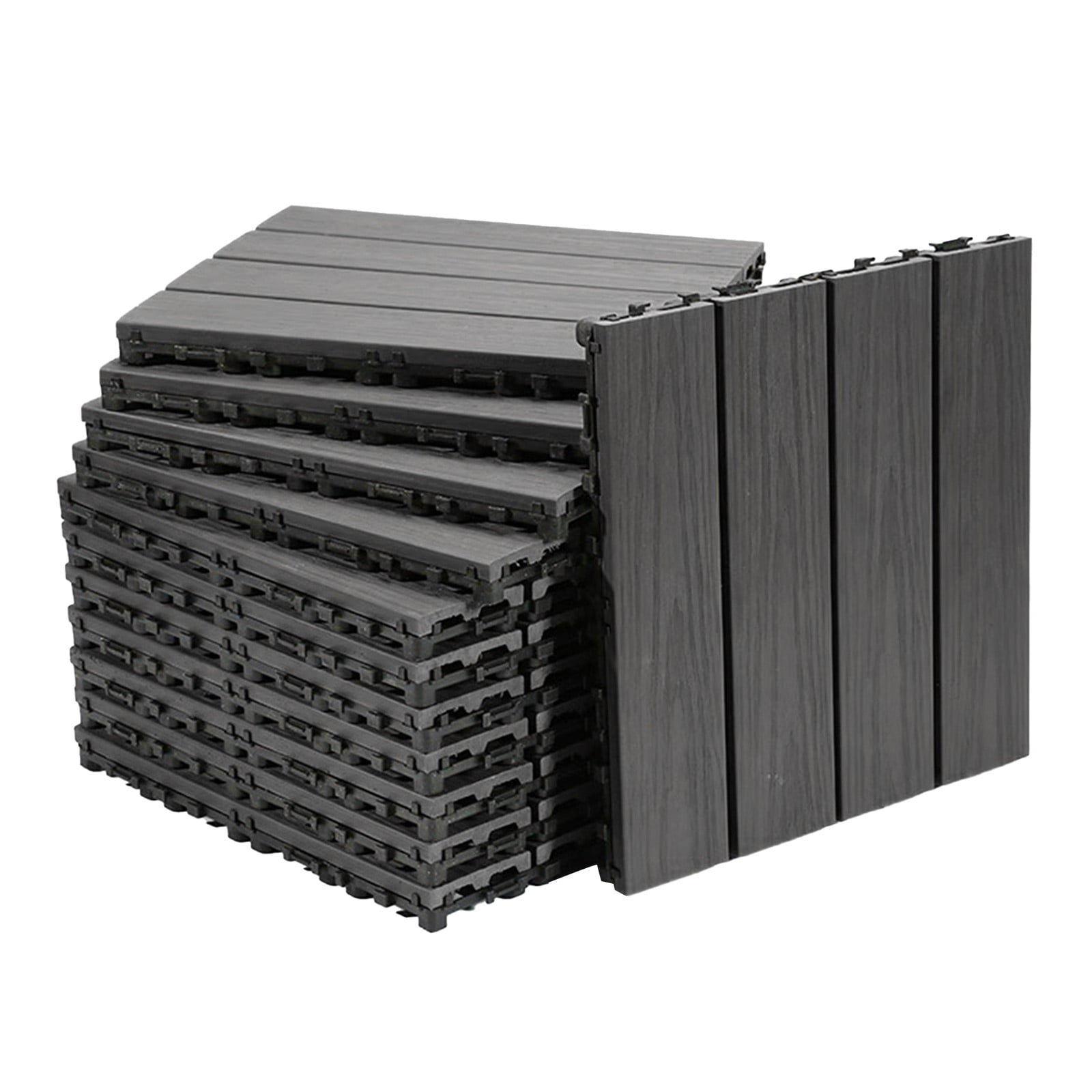 Wood Plastic Interlocking Flooring Tiles, Clearance! Mbxmh Wood ...