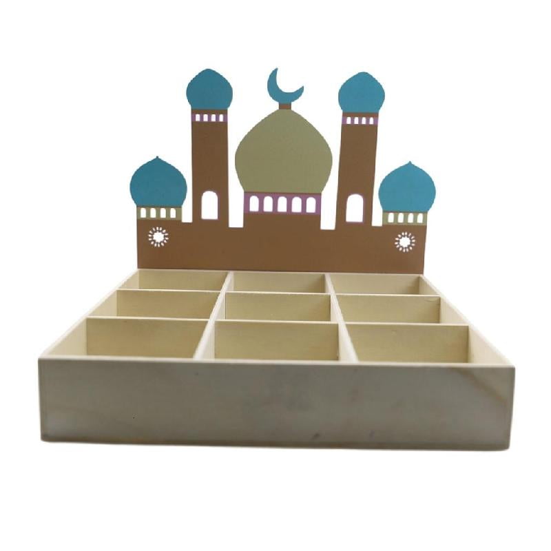 Wood Plate for Islam Festival Parties Decoration Desk Table Ramadans ...