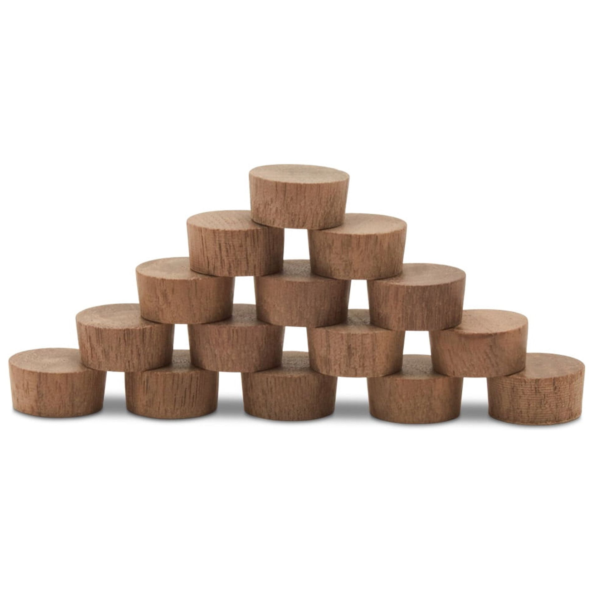 Wood Plugs for Furniture, 1/2 inch Walnut Wood Flat-Head Plug, Wood ...
