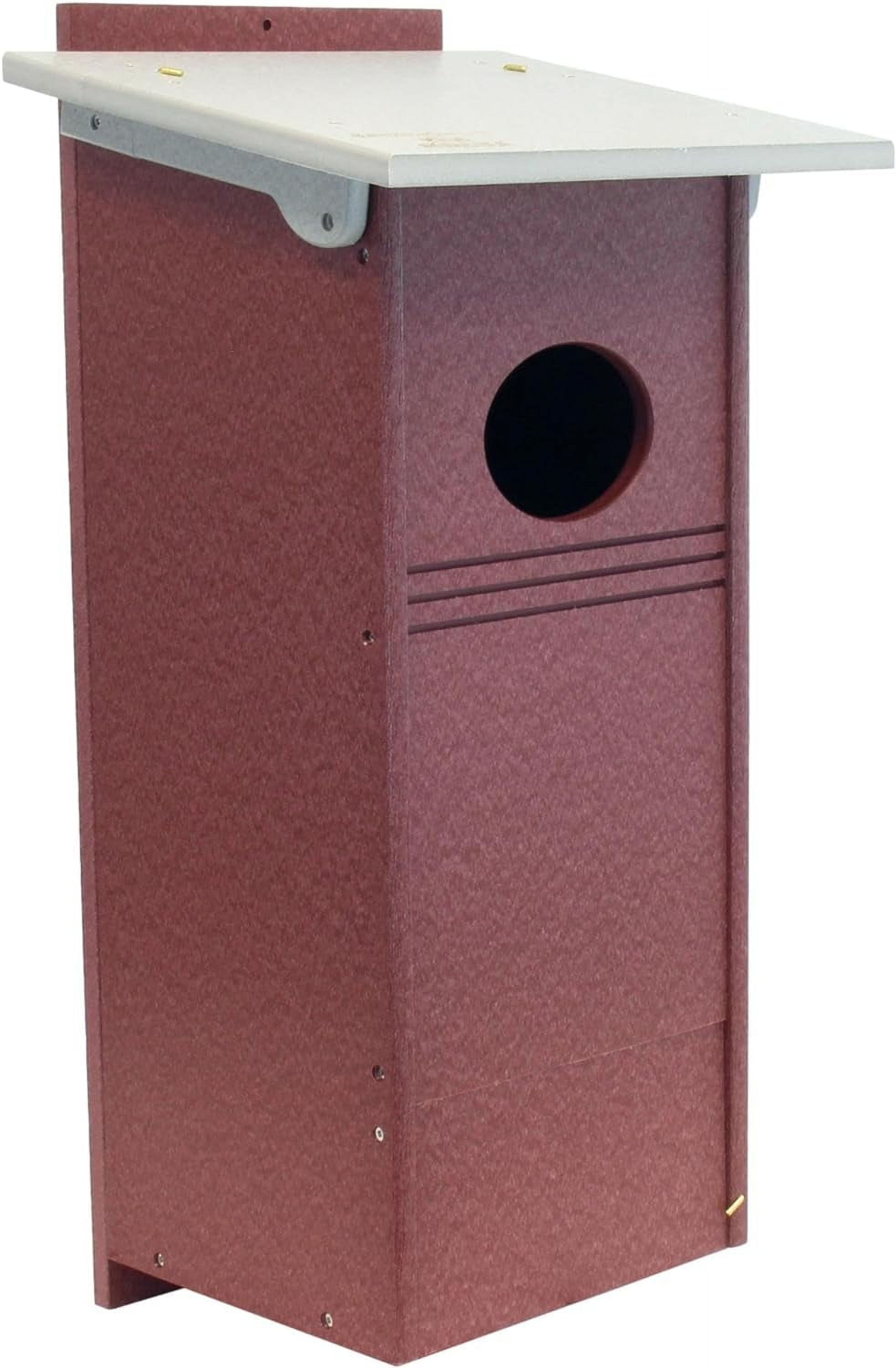 Wood , Post-Mount Nesting Box for Wood s, Made with Lumber (Light Gray ...