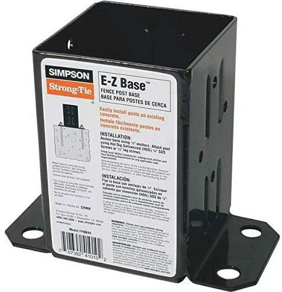 Wood Post to Concrete Mounting Base FPBB44, Compatible with Simpson ...