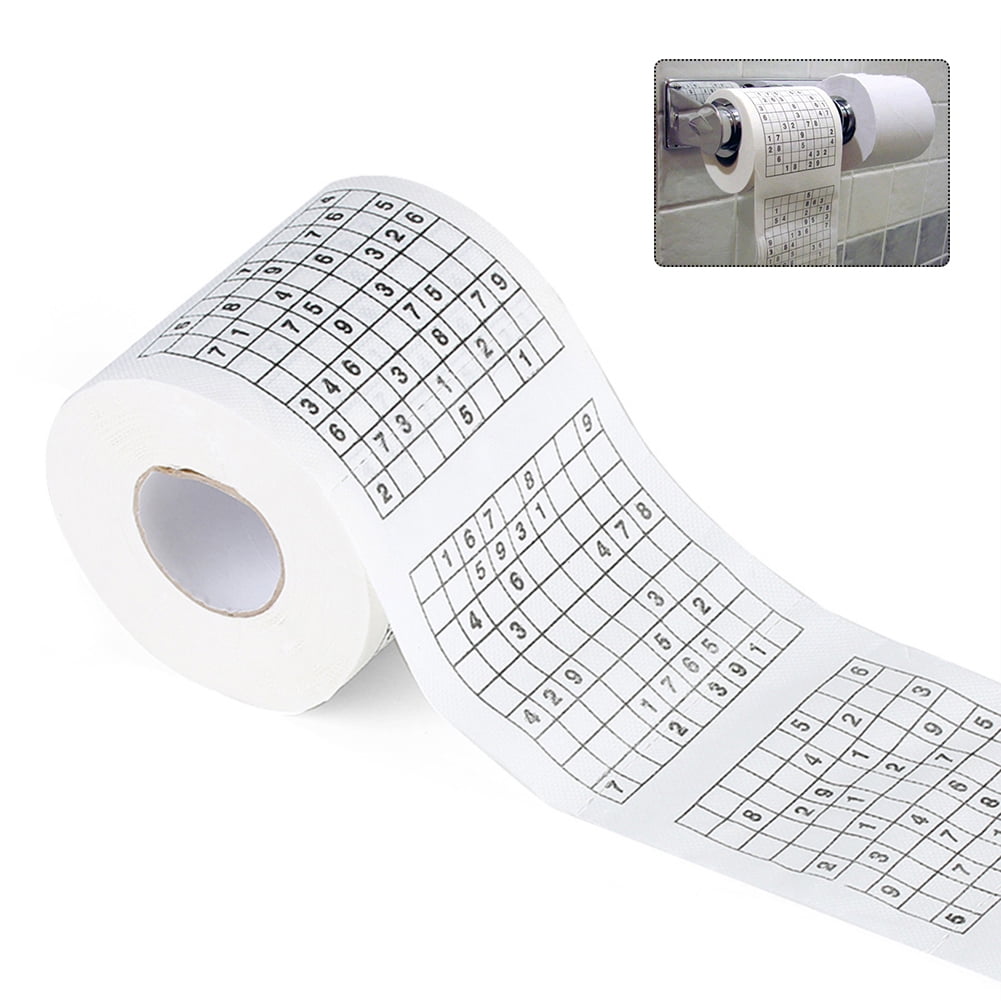 Wood Pulp Bathroom Humor, Number Riddles on Toilet Paper Sudoku ...
