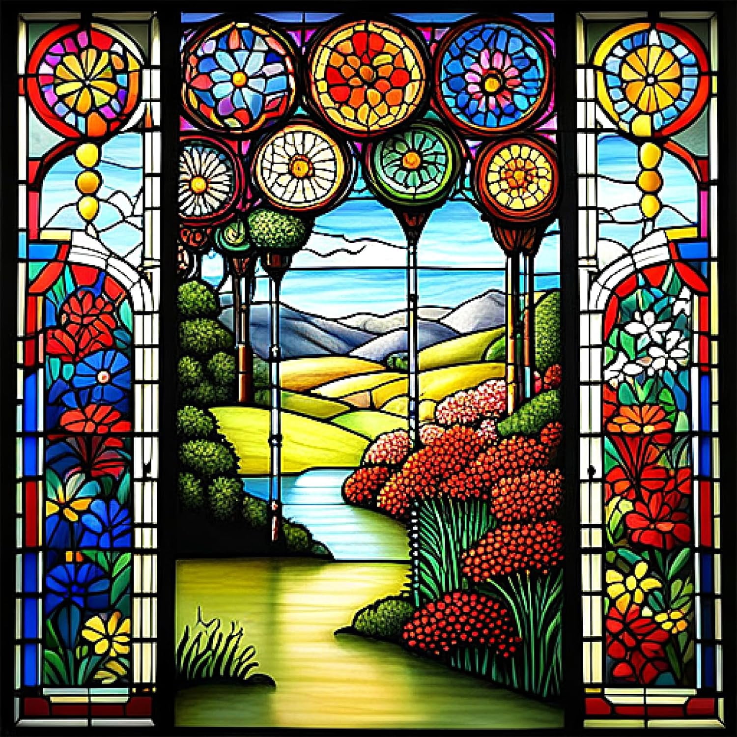 Wood Puzzles Adult Stained Glass Window & View Wooden Jigsaw Puzzles ...