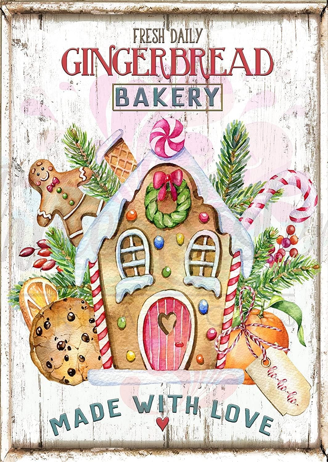Wood Puzzles for Adults Wooden Gingerbread House Sign Gingerbread ...