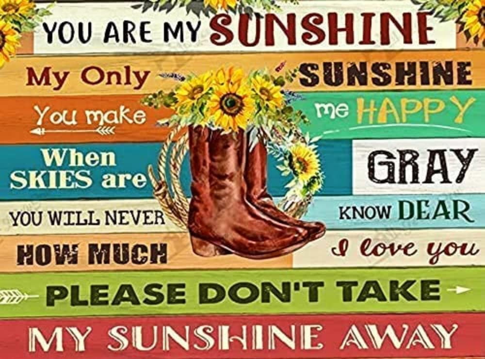 Wood Puzzles For Adults Wooden Wooden Cowgirl & Sunflower Boost You Are ...