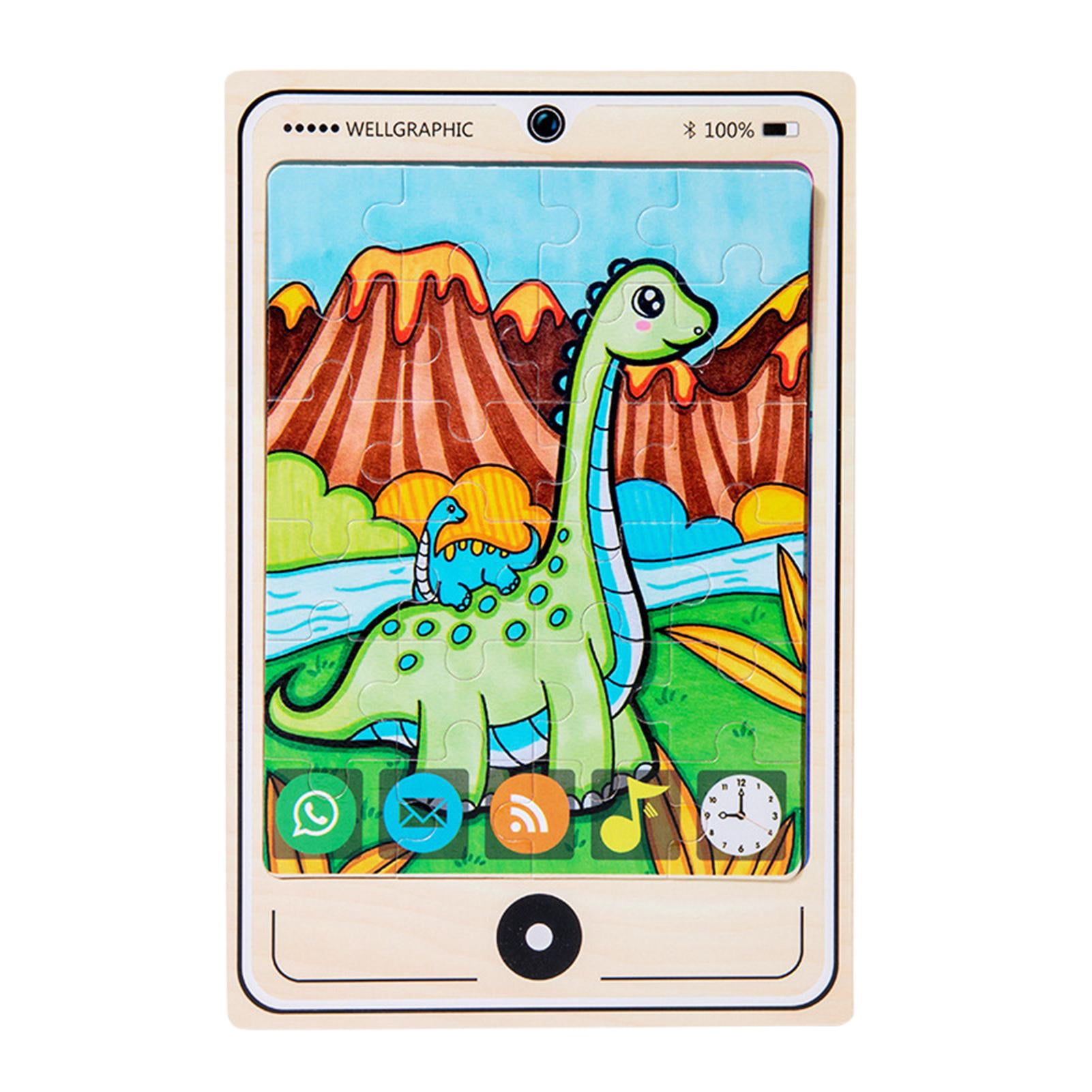 Wood Puzzles Game for Kid, Educational 2D Puzzle Board Game, Cartoon ...