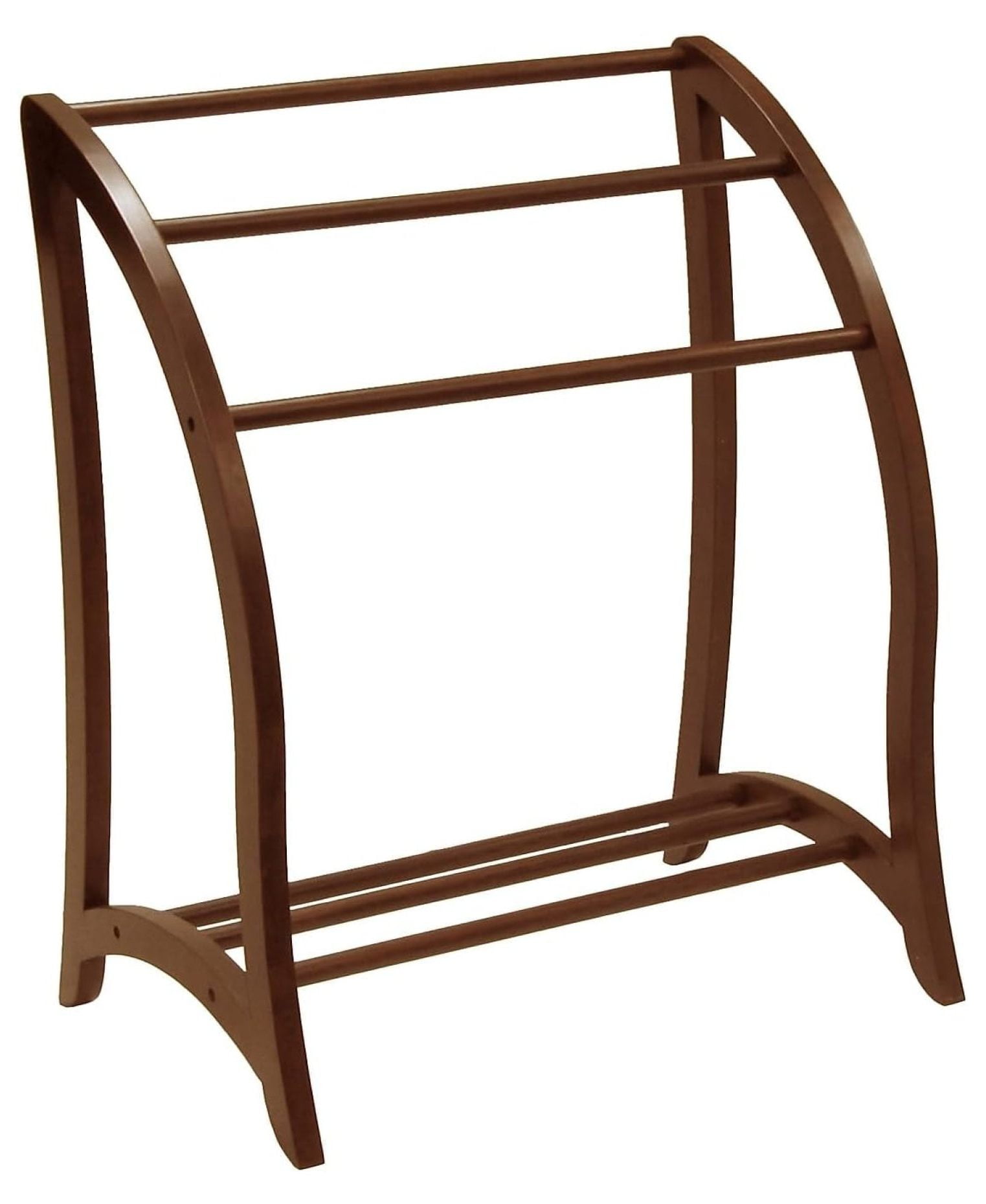 Wood Quilt Rack With 3 Rungs, Antique Walnut (94036) - Walmart.com