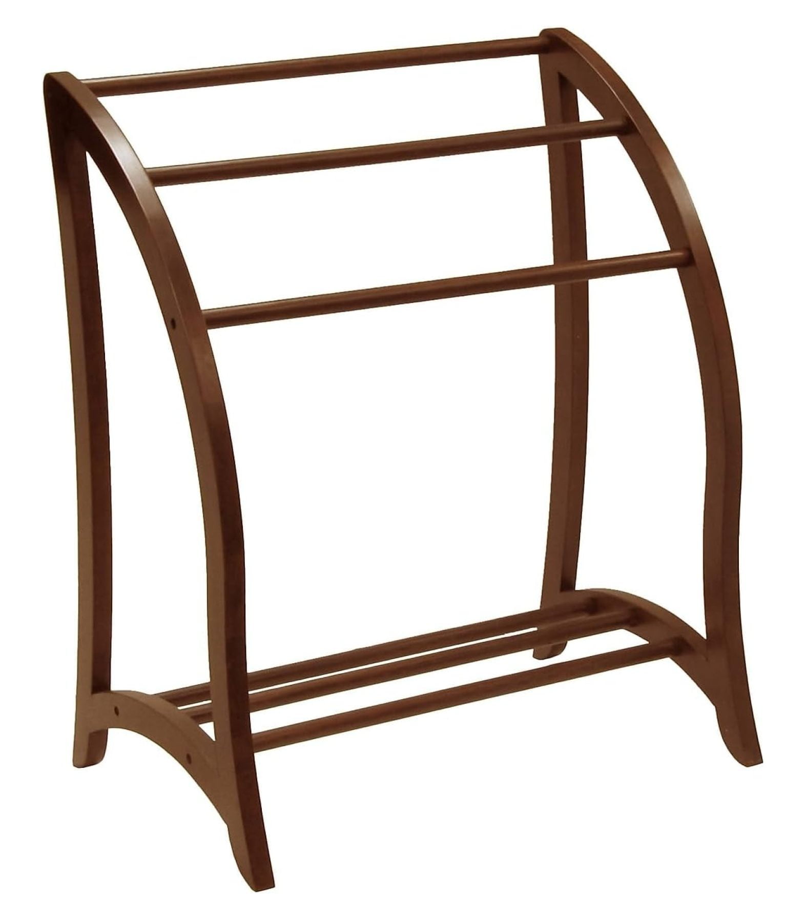 Wood Quilt Rack With 3 Rungs, Antique Walnut (94036) - Walmart.com