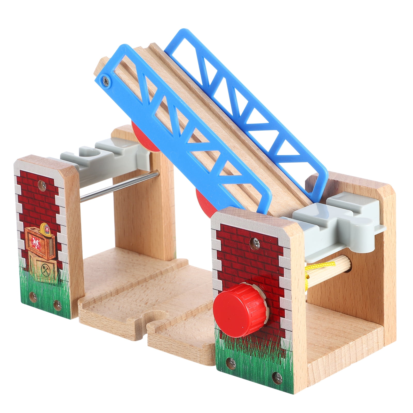 Wood Railway Bridge for Railroad Tracks Wooden Train Tracks Accessories ...