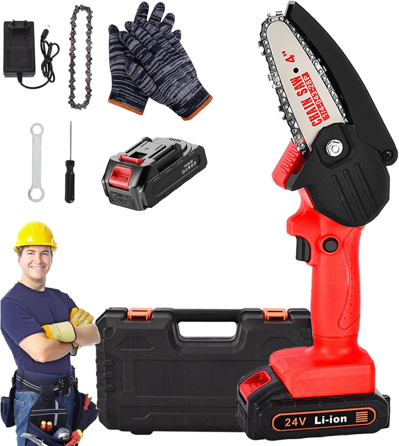 Wood Ranger Mini Chainsaw, 2025 New Portable Mini Power Chainsaw, Wood ...