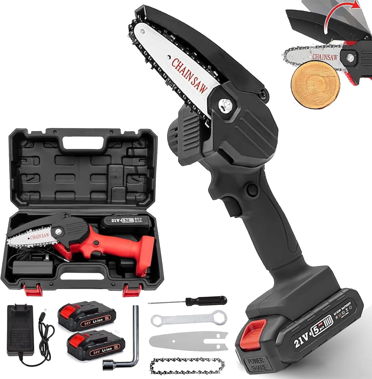 Wood Ranger Mini Chainsaw, 2025 New Woodranger Mini Chainsaw Cordless ...