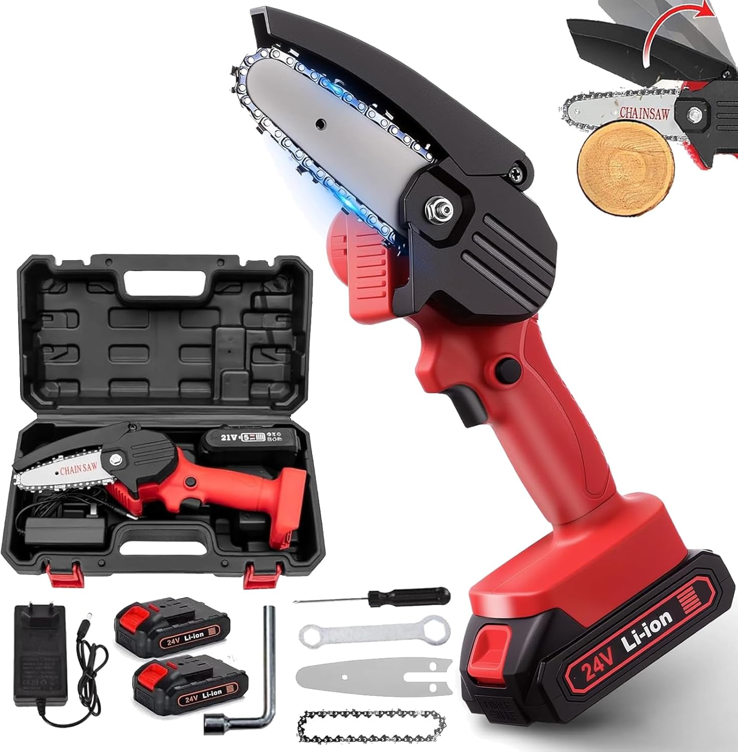 Wood Ranger Mini Chainsaw, 2025 New Woodranger Mini Chainsaw Cordless ...