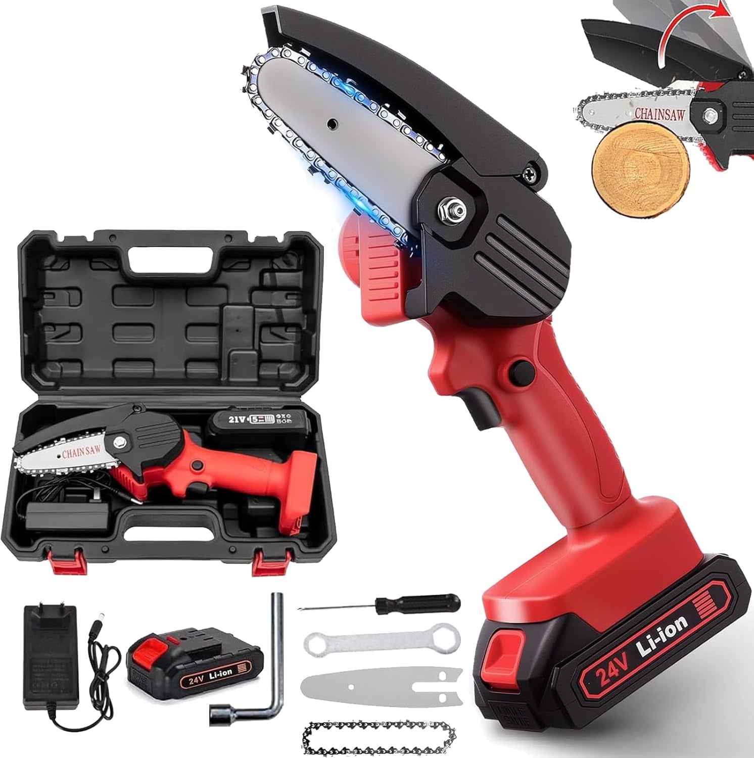 Wood Ranger Mini Chainsaw, 2025 New Woodranger Mini Chainsaw Cordless ...