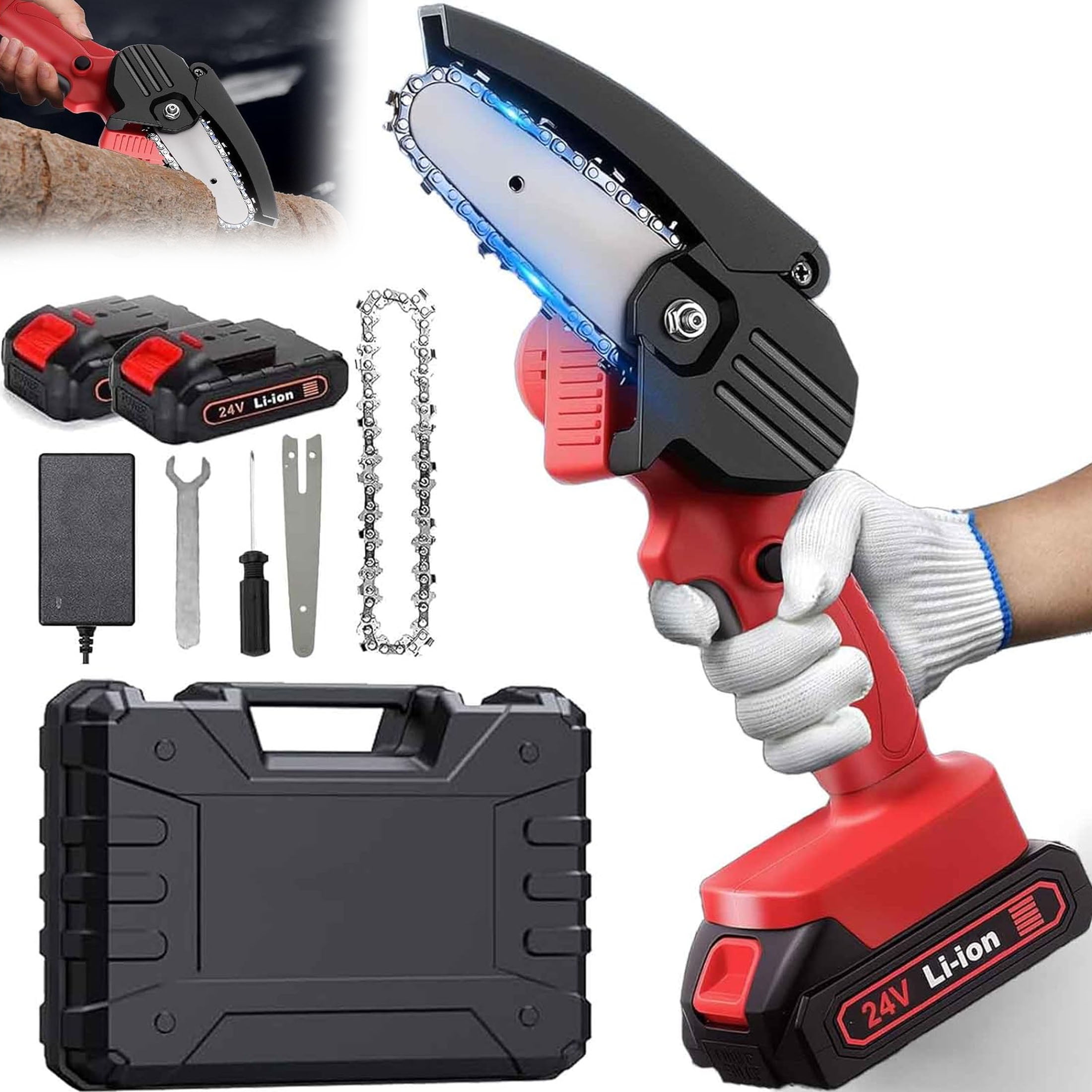 Wood Ranger Mini Chainsaw, 2025 Upgraded Woodranger Electric 4 Inch ...