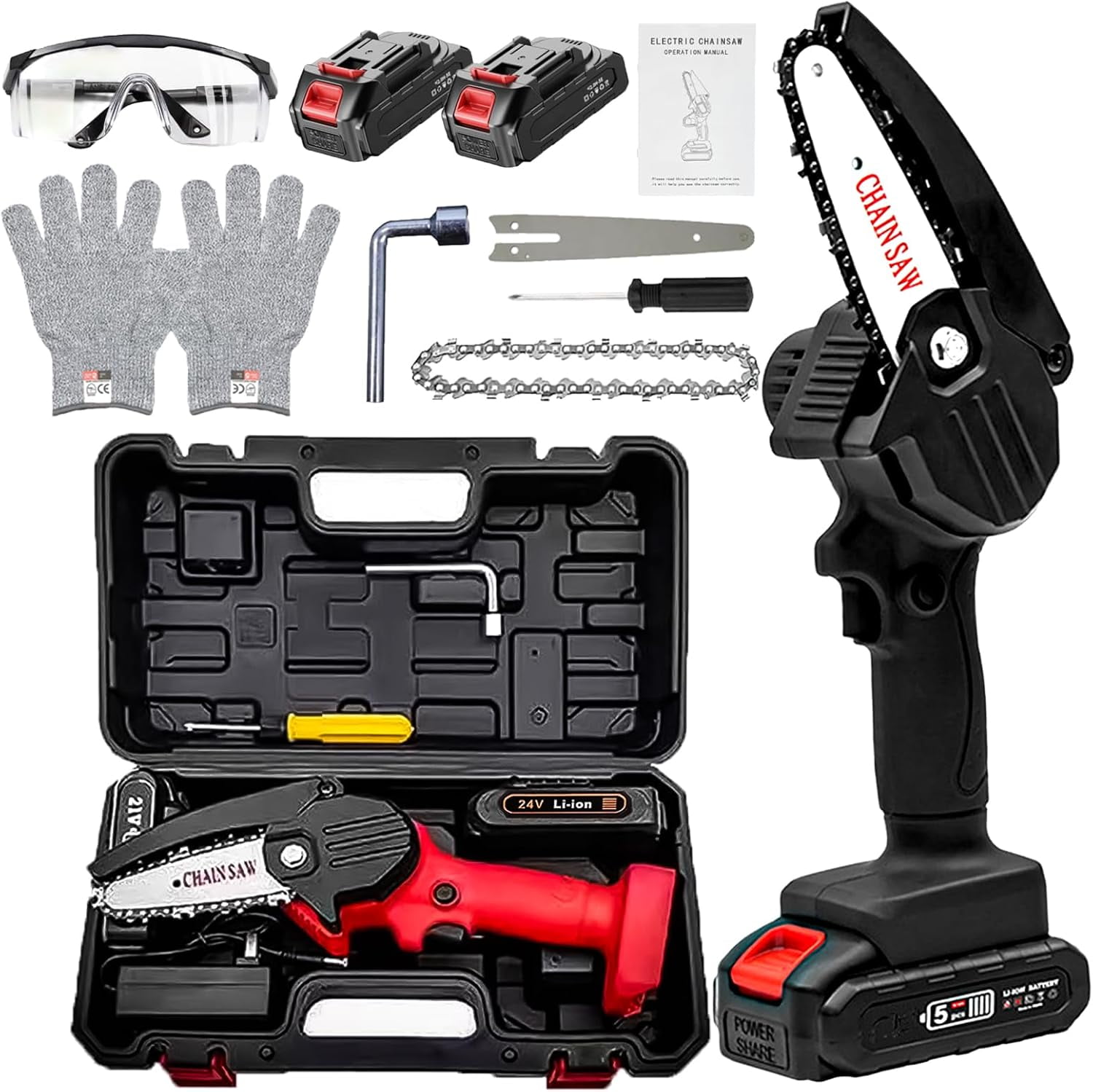 Wood Ranger Mini Chainsaw, Upgraded Woodranger Mini Chain Saw Cordless ...