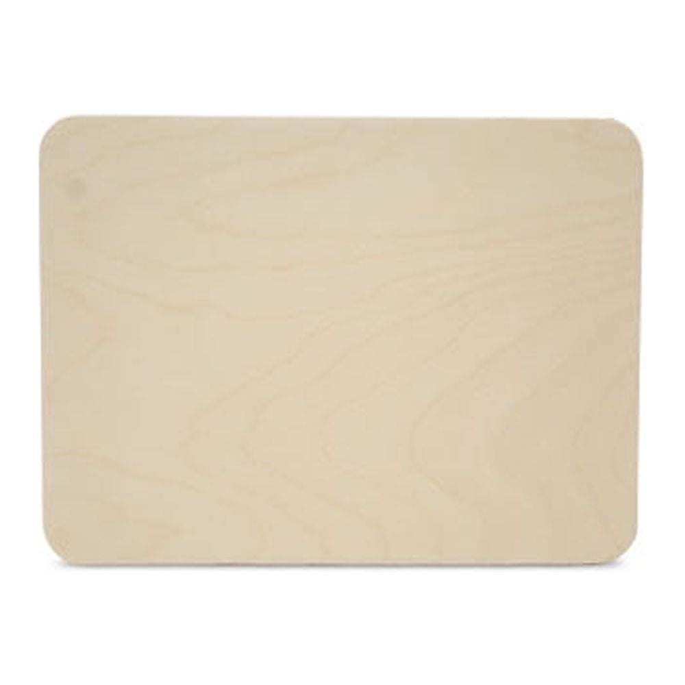 Wood Rectangle Plaque 4 x 3-inch, 1/4-inch Thick, Pack of 25 Small ...