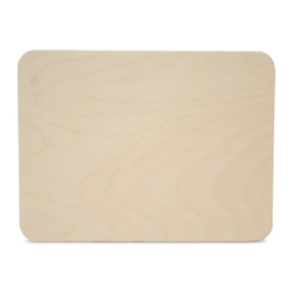 Wood Rectangle Plaque 6 x 4-1/2-inch, 1/4 Thick, Pack of 5 Small ...