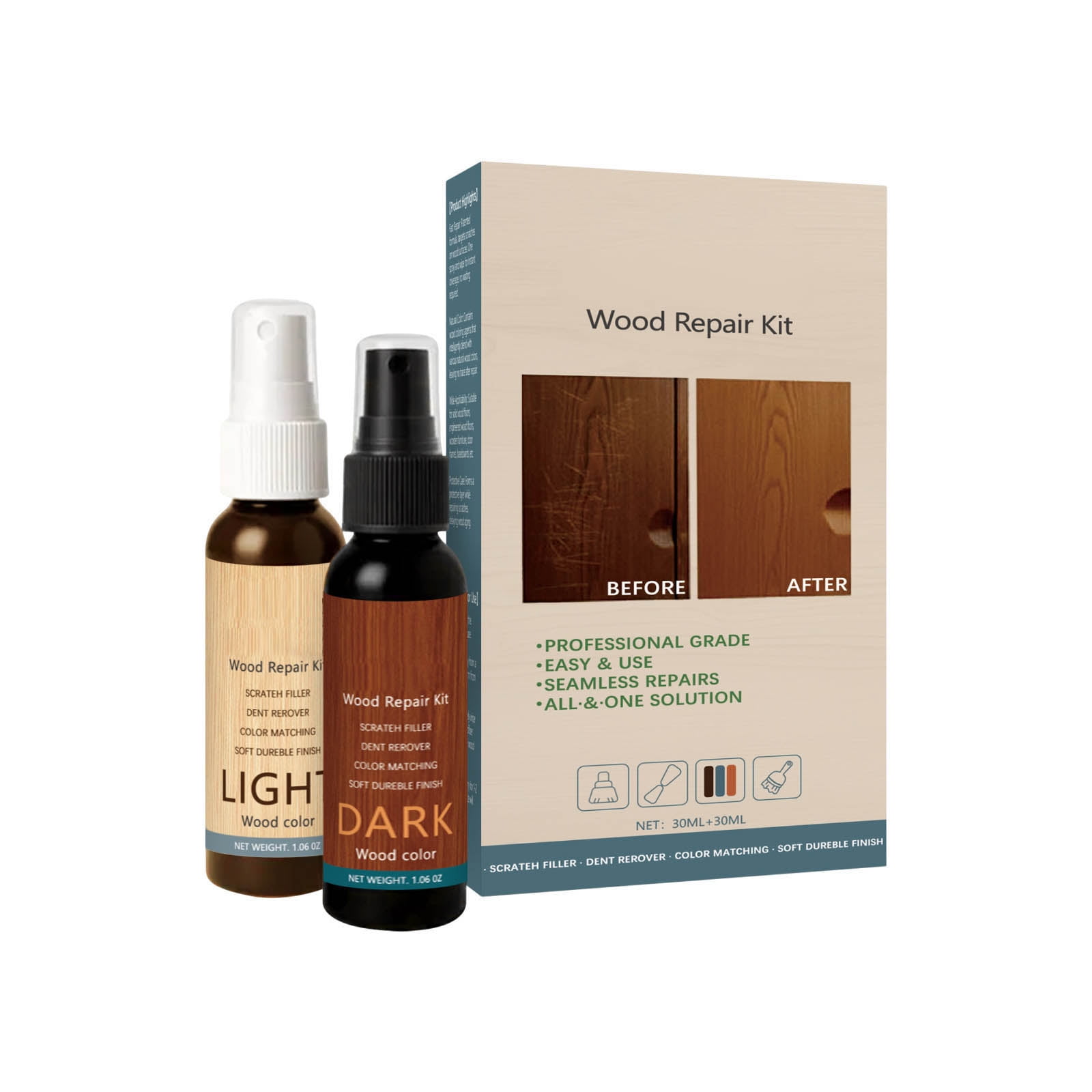 Wood Repair Kit Professional Wood Floor Scratch Repair to Floor Cover ...