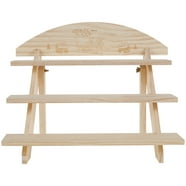 Wooden Display Stand Cupcake Stand, Rustic Tiered Display Stand, Table ...