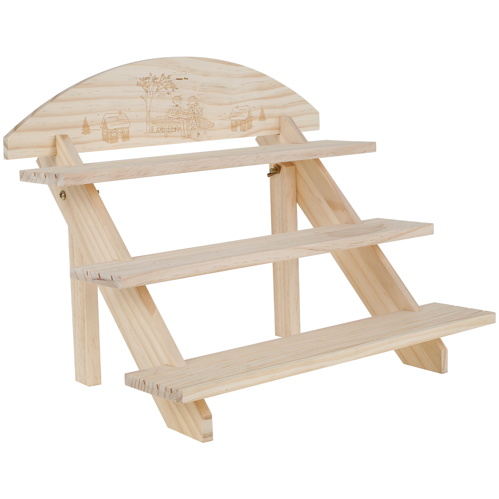 Wood Retail Display Riser Solid Display Shelves Versatile Wood Display ...