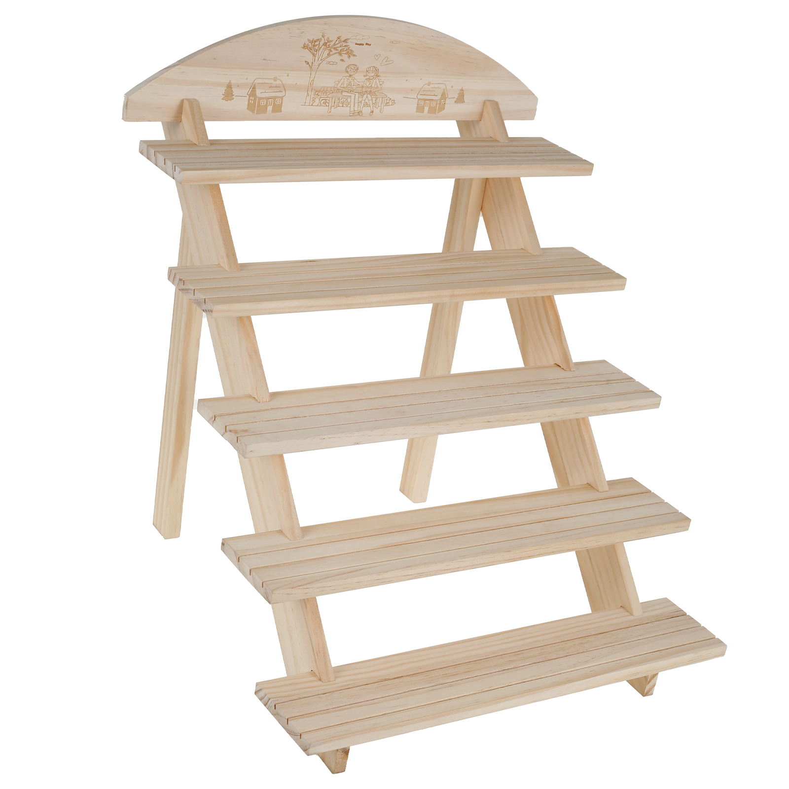 Wood Retail Display Riser Solid Display Shelves Versatile Wood Display ...