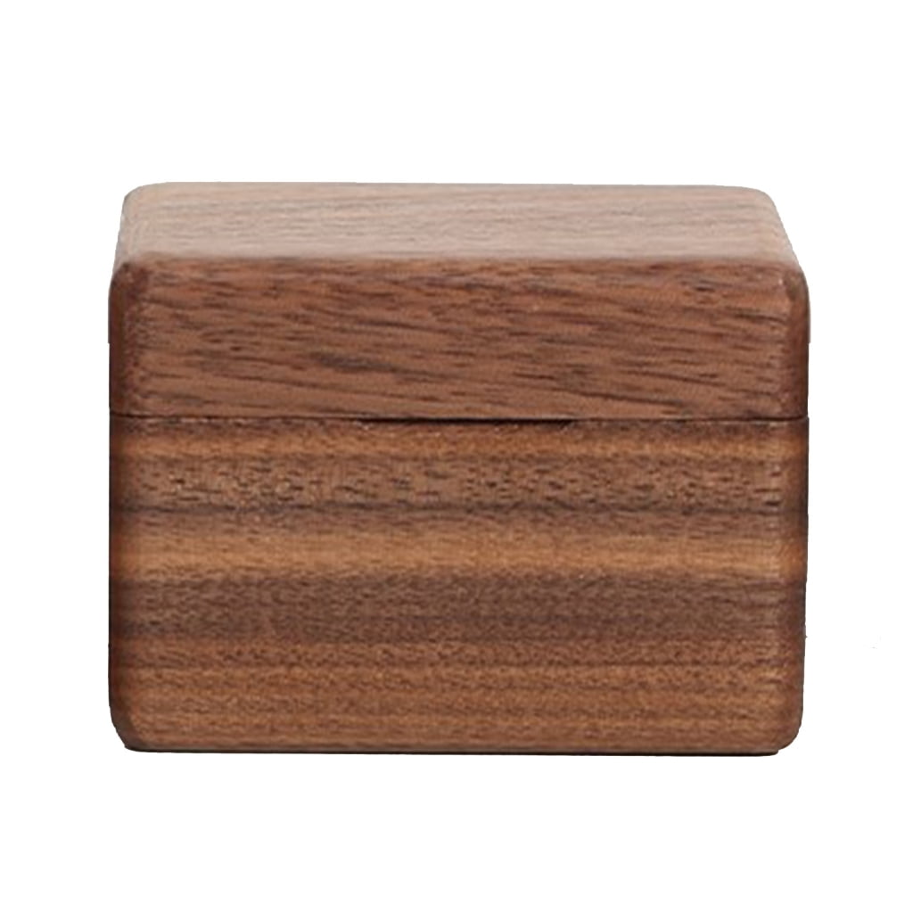 Wood Ring Storage Box with Lid Multipurpose Girl Boys Toy Rings Storage ...