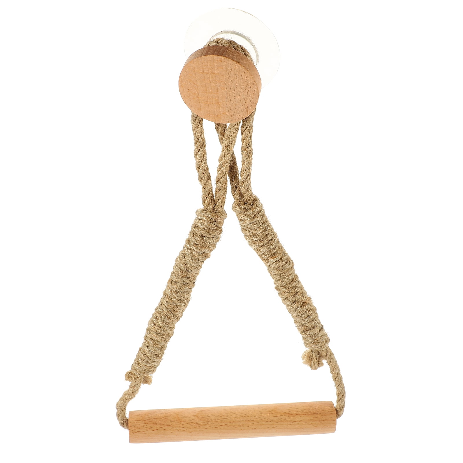 Wood Rope Wall-mounted Toilet Paper Holder Simple Bathroom Rack Roll ...
