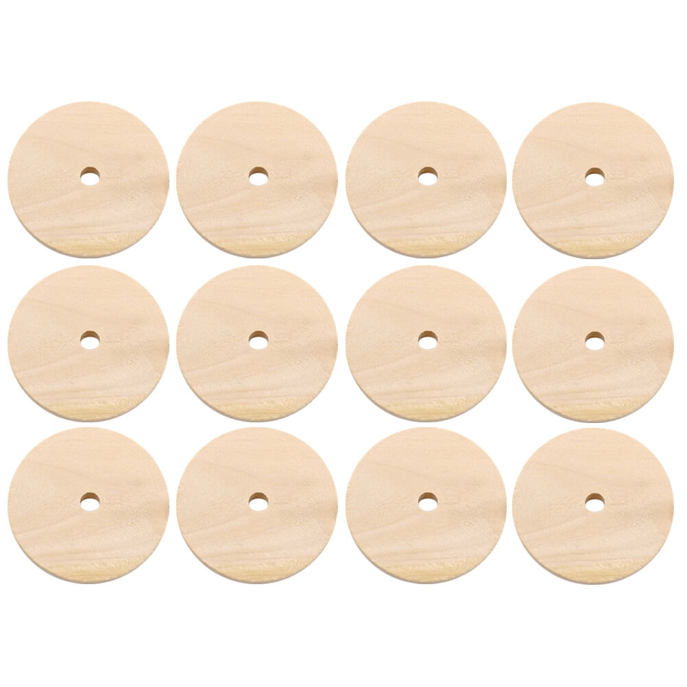 Small Natural Round Wooden Discs for DIY Craft Decor, Wood Supply ...