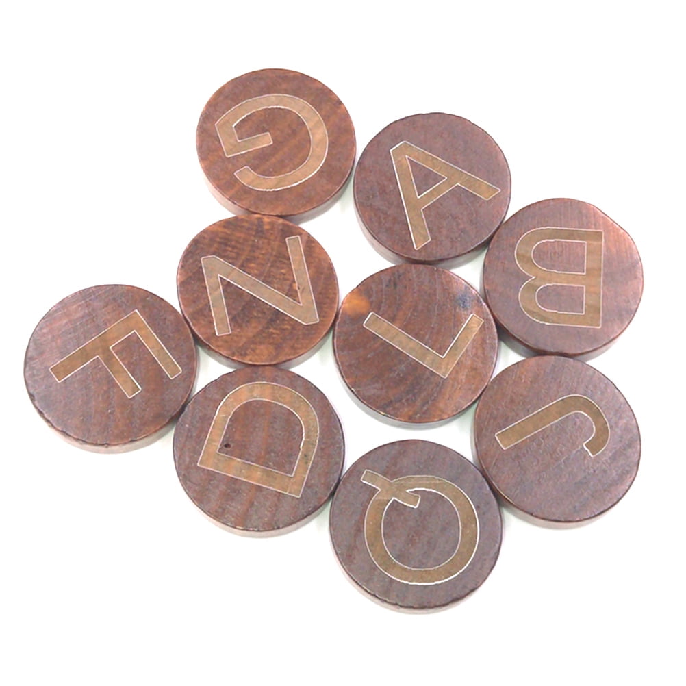 Wood Round Slice Round Disc Circle Alphabet Letters Cutouts Round ...
