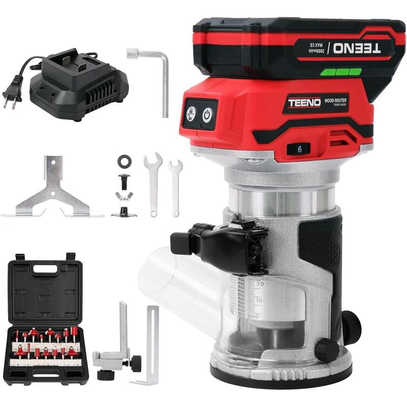 Wood Router 650W 110V Compact Router Tools for Woodworking Edge Guide ...