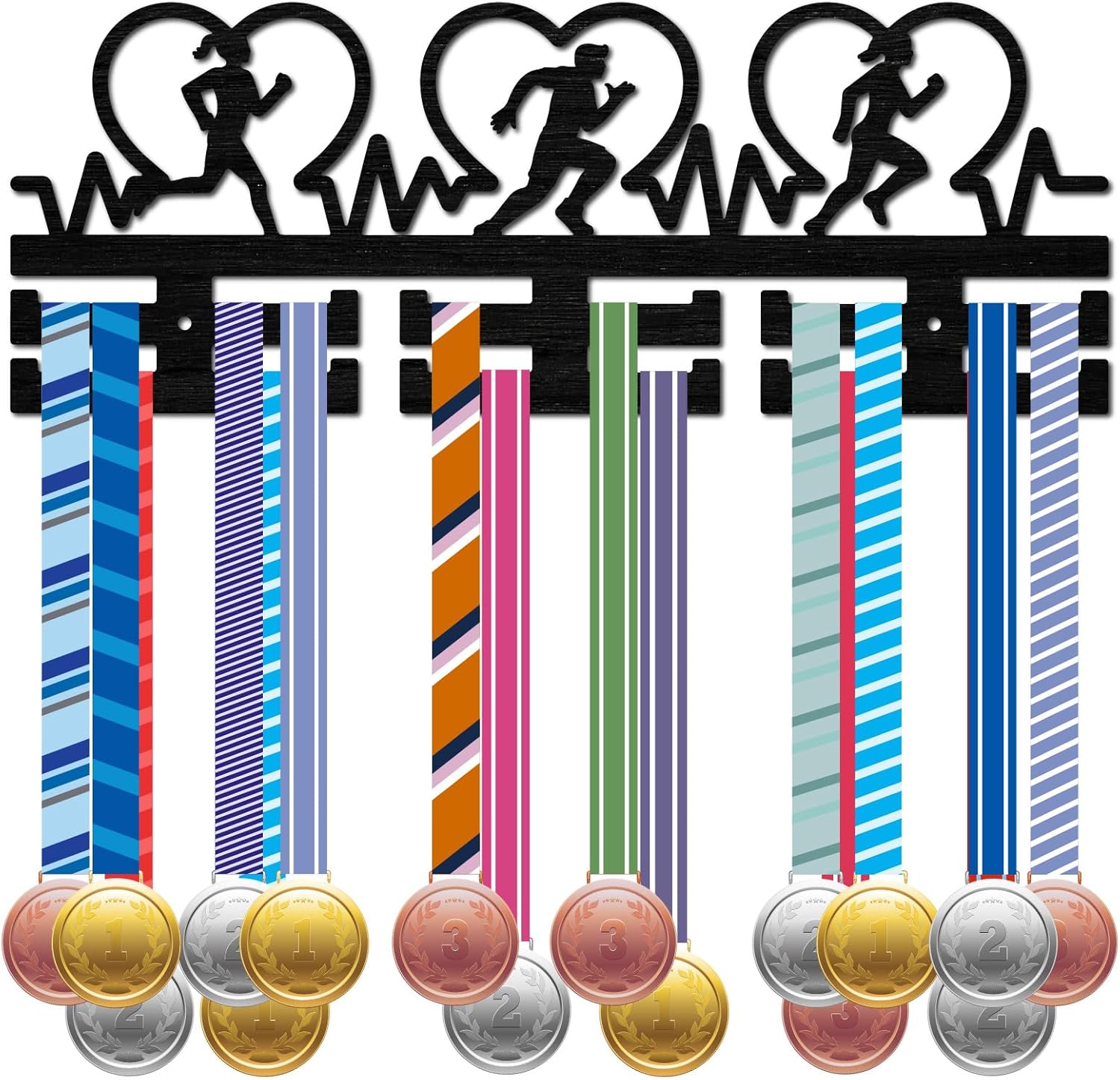 Wood Running Medal Holder Medal Hanger Display Rack Marathon Sport ...