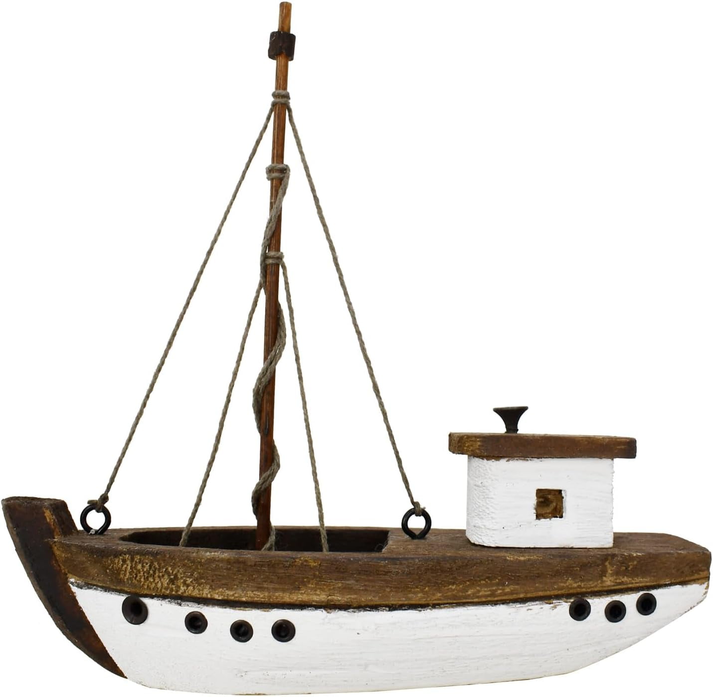 Wood Sailboat Decor Nautical Decoration for Home, Vintage Sail Boat ...