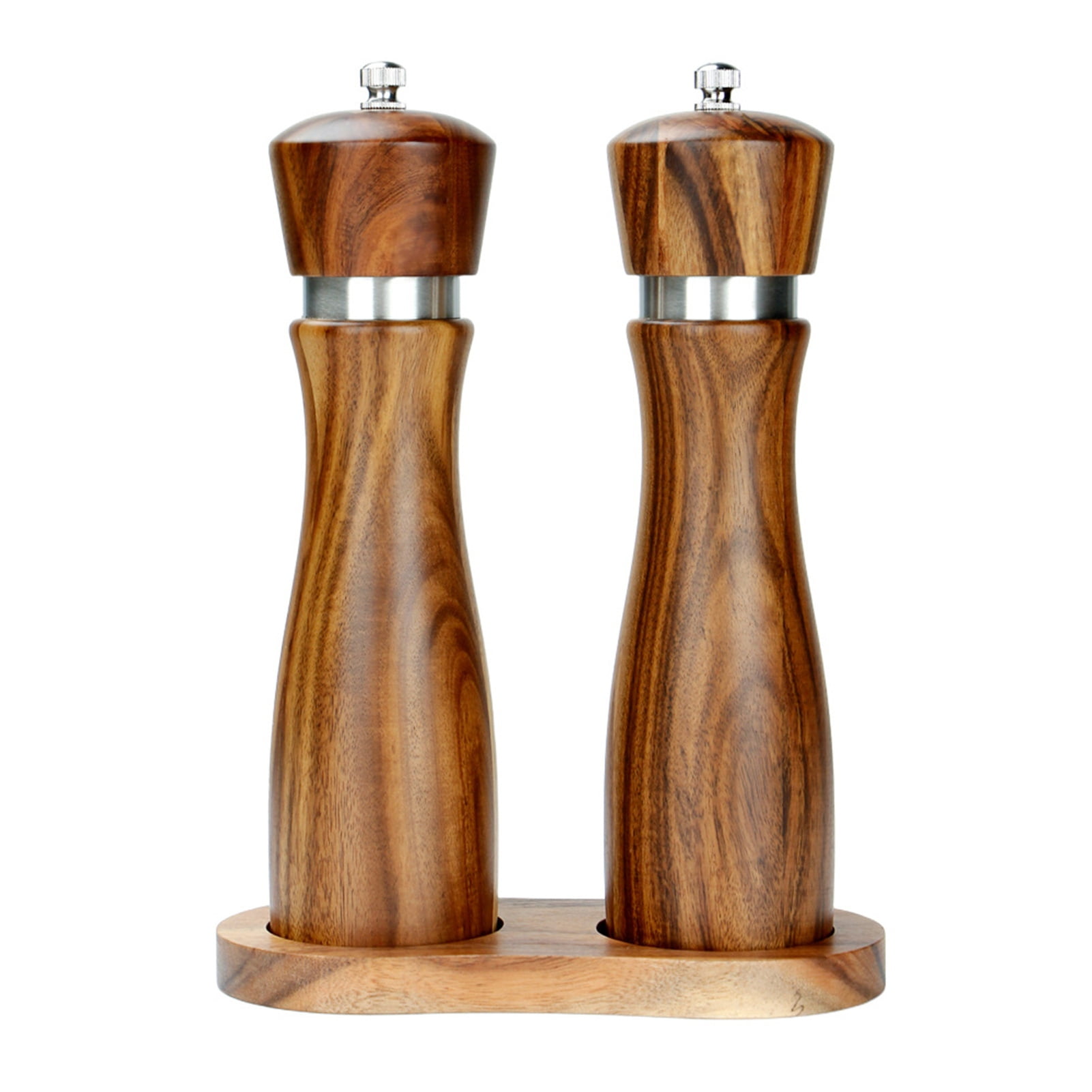 Wood Salt And Pepper Shaker Adjustable Simple Operation Fragrant Spice ...