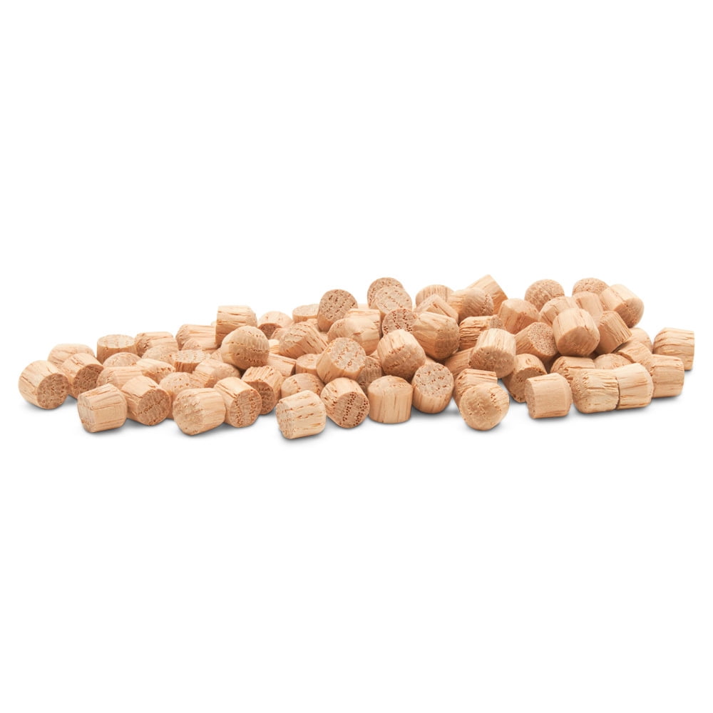Wood Screw Covers 1/4 inch Oak Round-Head Screw Hole Plugs - Pack of ...