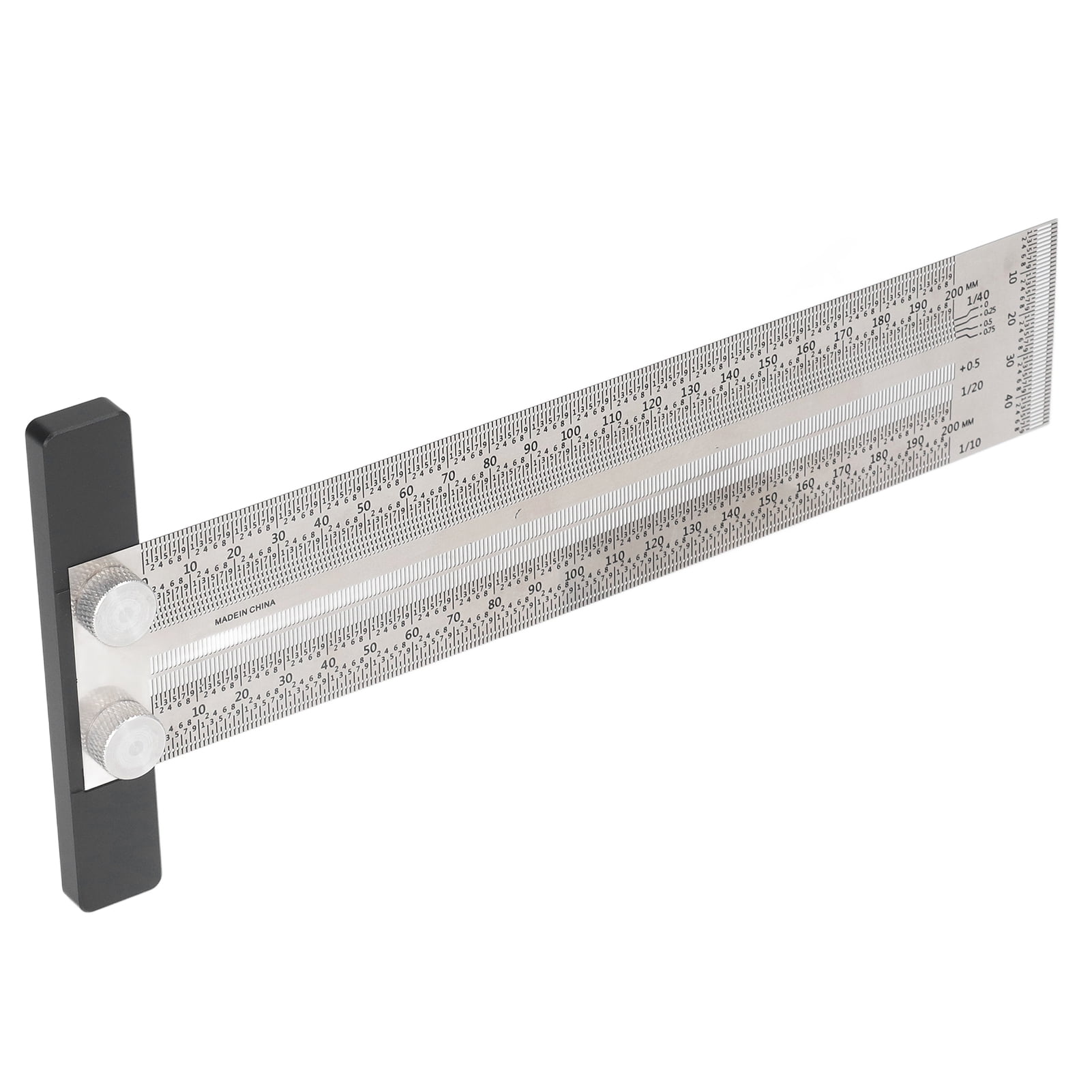 Wood Scribing Marking Ruler, Heavy,Duty Stainless Steel, Easy,Read ...