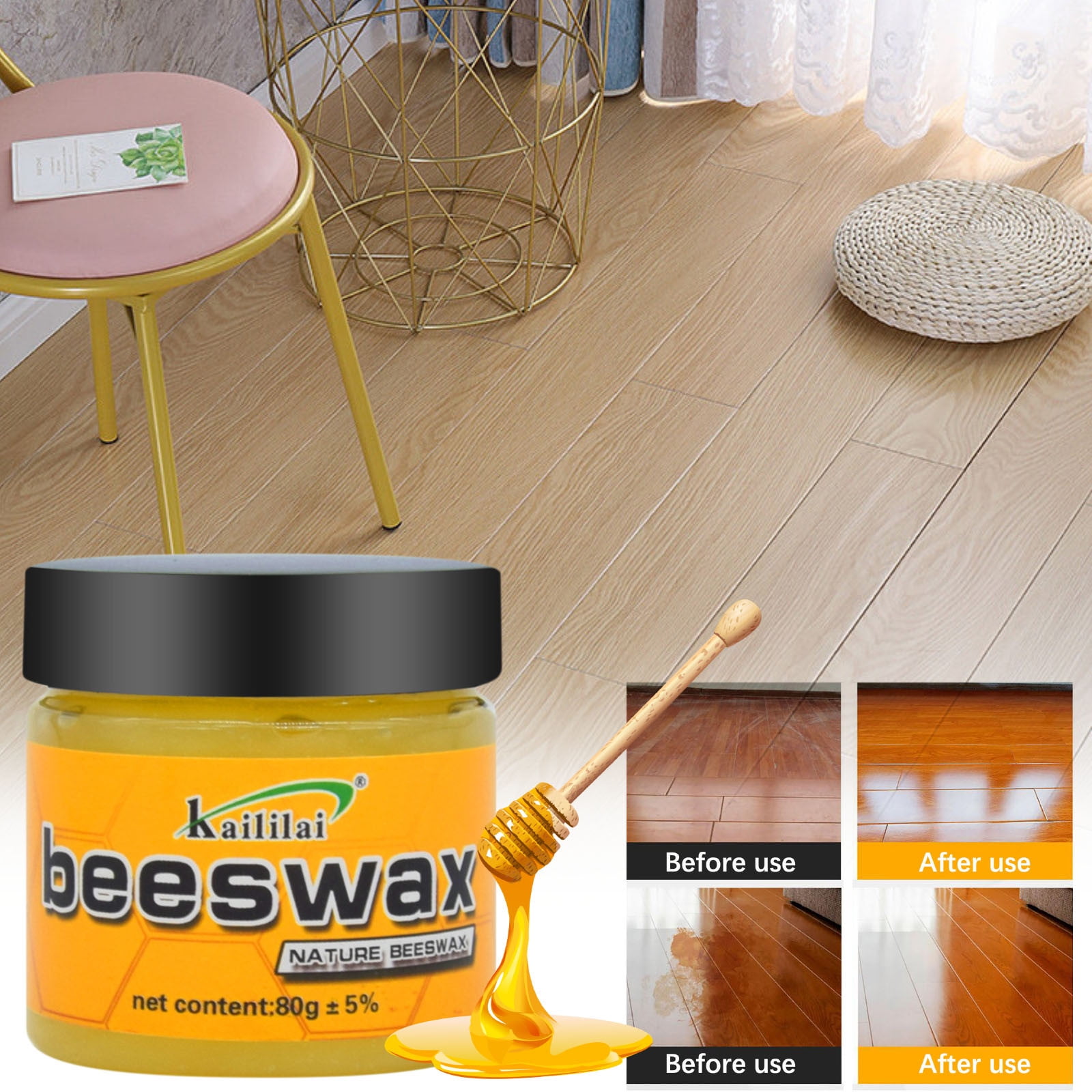 Wood Seasoning Beeswax Furniture Polish | Natural Wood Cleaner ...