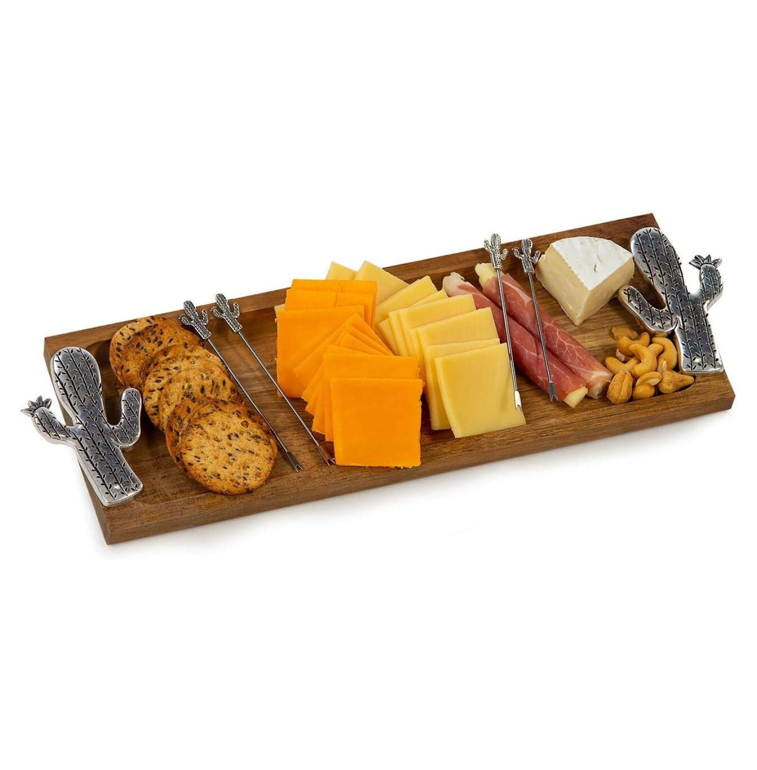 Wood Serving Tray Food Tray with Matching Food Picks by (Cactus ...
