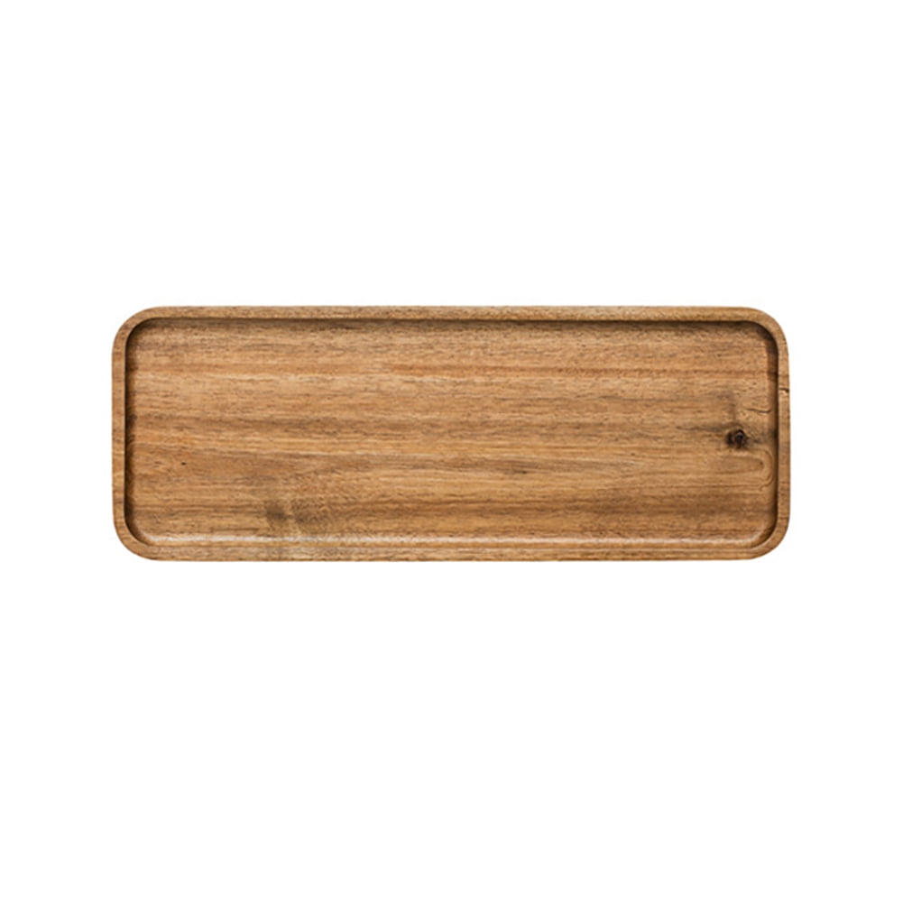 Wood Serving Tray, Small Trays for Decor and Storage, Rectangle Wooden ...