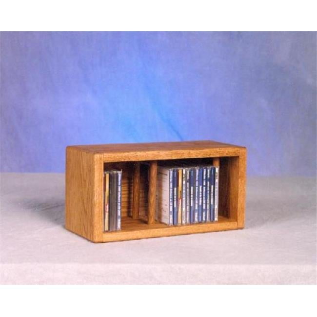 Wood Shed 103D-1 Solid Oak desktop or shelf CD Cabinet - Walmart.com